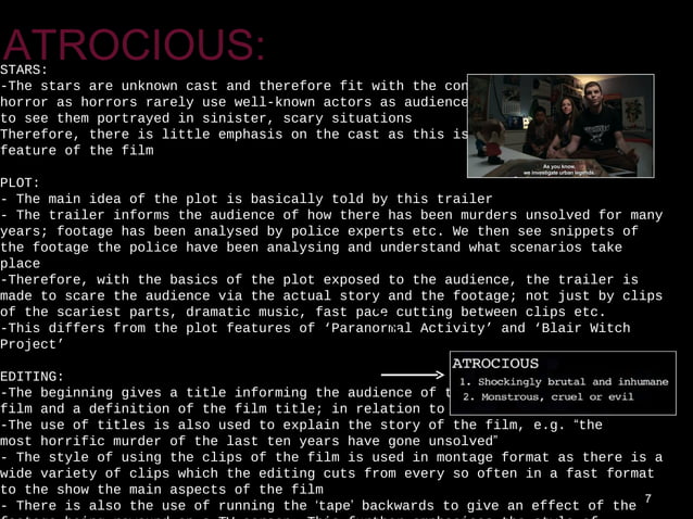 Analysis of 3 movie trailers | PPT