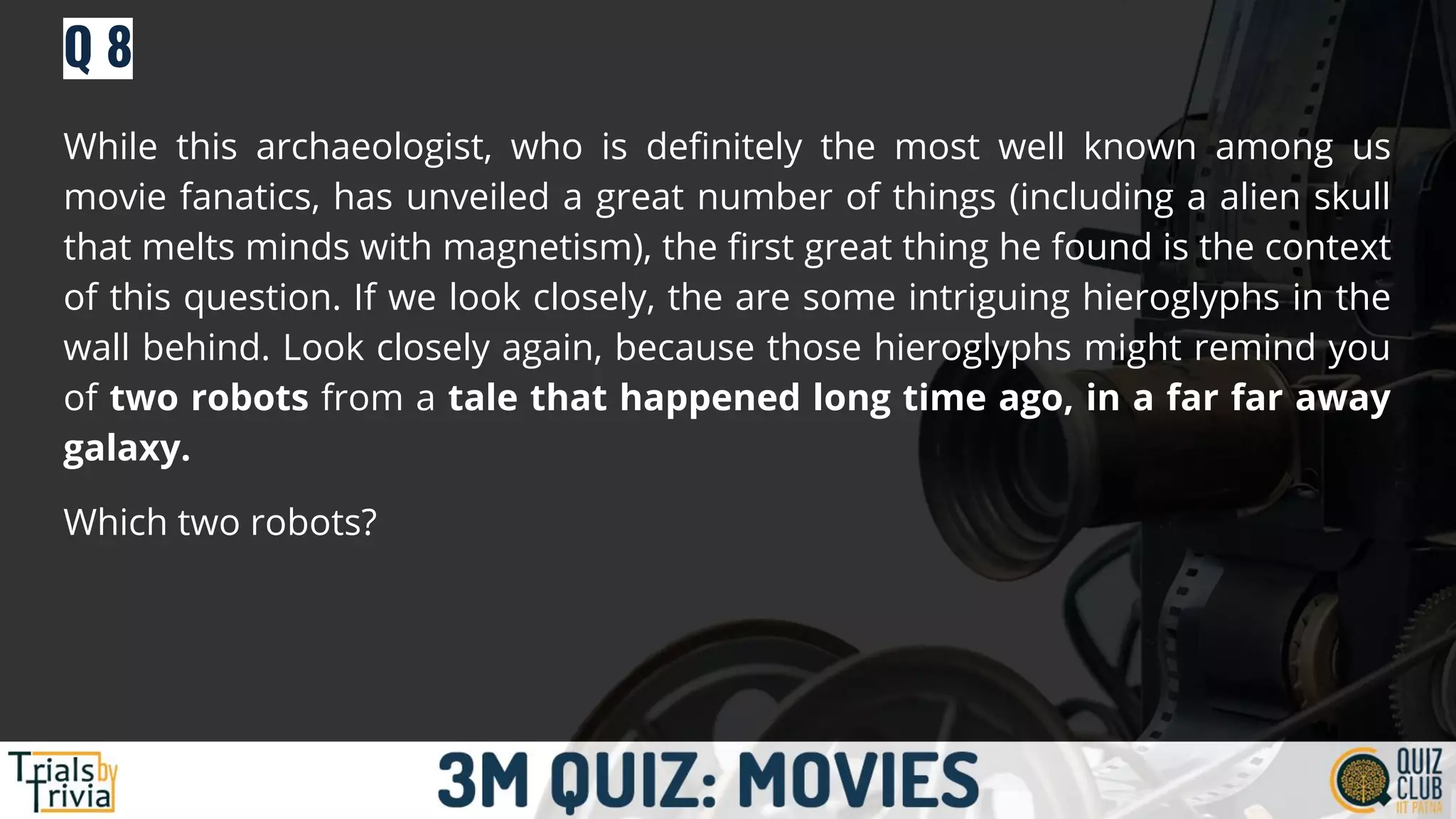 Trials by Trivia: 3M Quiz (Movies, Mythology, and Memes) | PDF | Movies ...