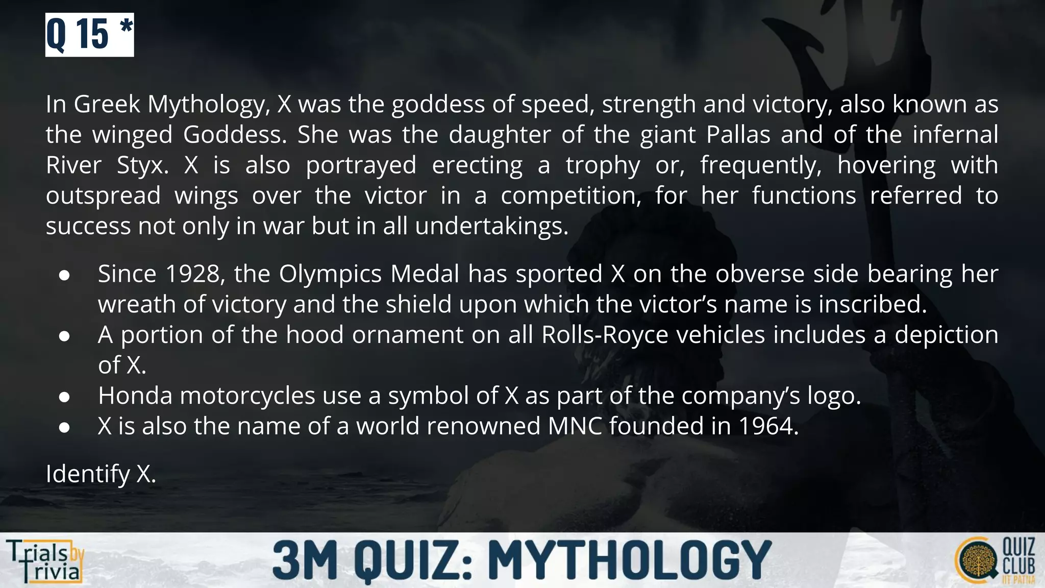 Trials by Trivia: 3M Quiz (Movies, Mythology, and Memes) | PDF | Movies ...