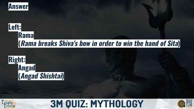 Trials by Trivia: 3M Quiz (Movies, Mythology, and Memes) | PDF | Movies ...