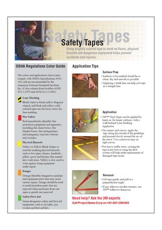 3M Safety Tapes from Project Sales Corp, India | PDF