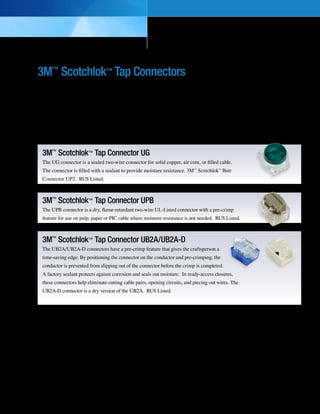 3M Scotchlok Insulation Displacement Connectors & Connector Crimping ...