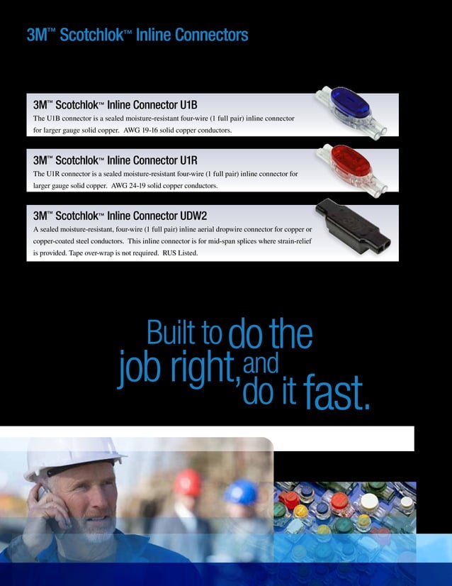 3M Scotchlok Insulation Displacement Connectors & Connector Crimping ...