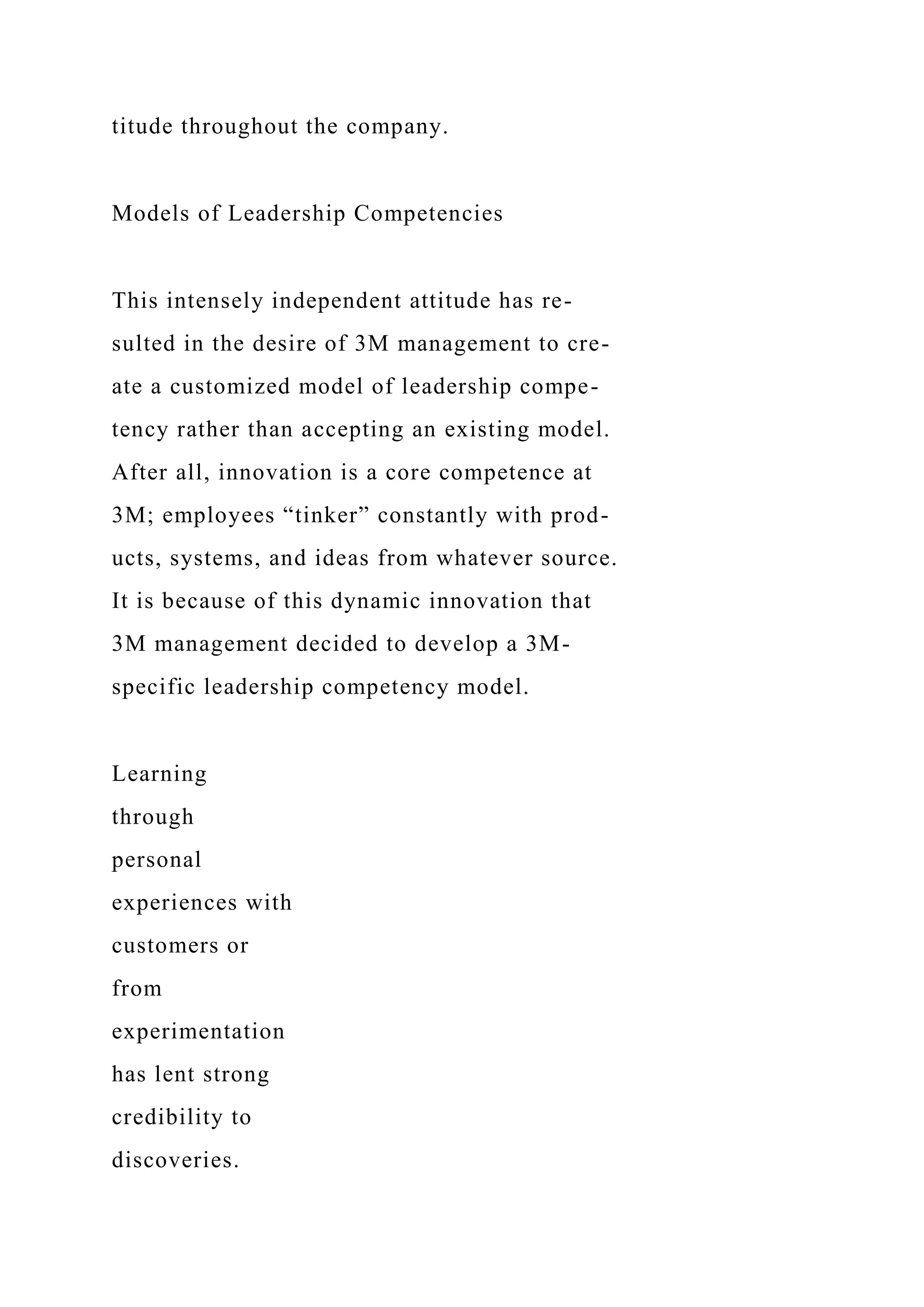 3Ms Leadership Competency Model An Internally Developed Solu.docx