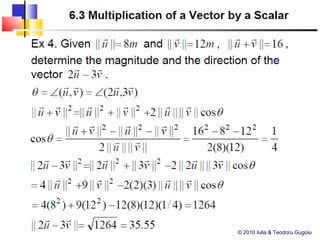 3 multiplication of_a_vector_by_a_scalar | PPT