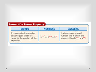 Multiplication Properties of Exponents | PPT