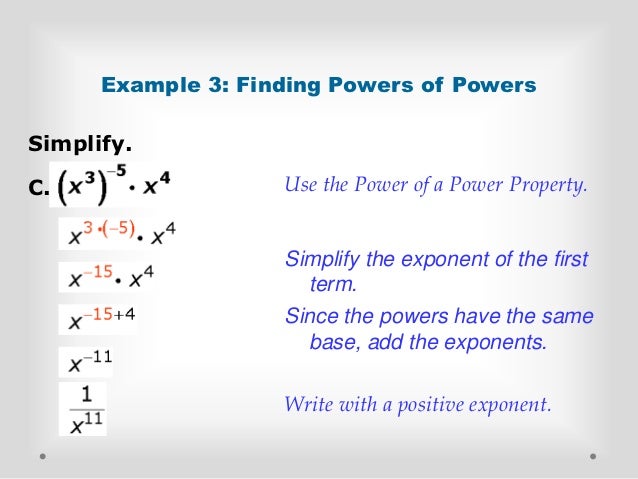 Multiplication Properties of Exponents