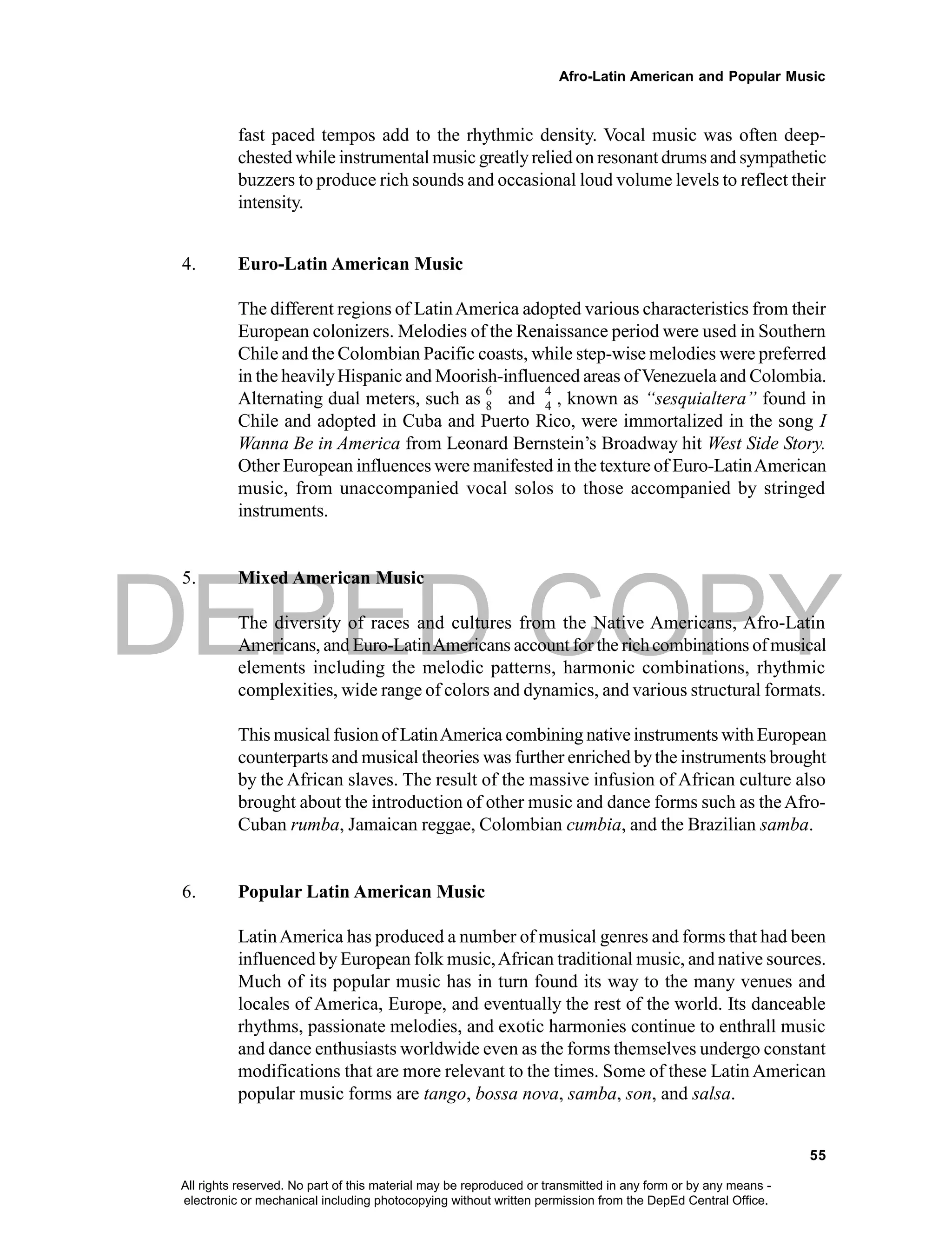 music grade 10 2nd quarter | PDF