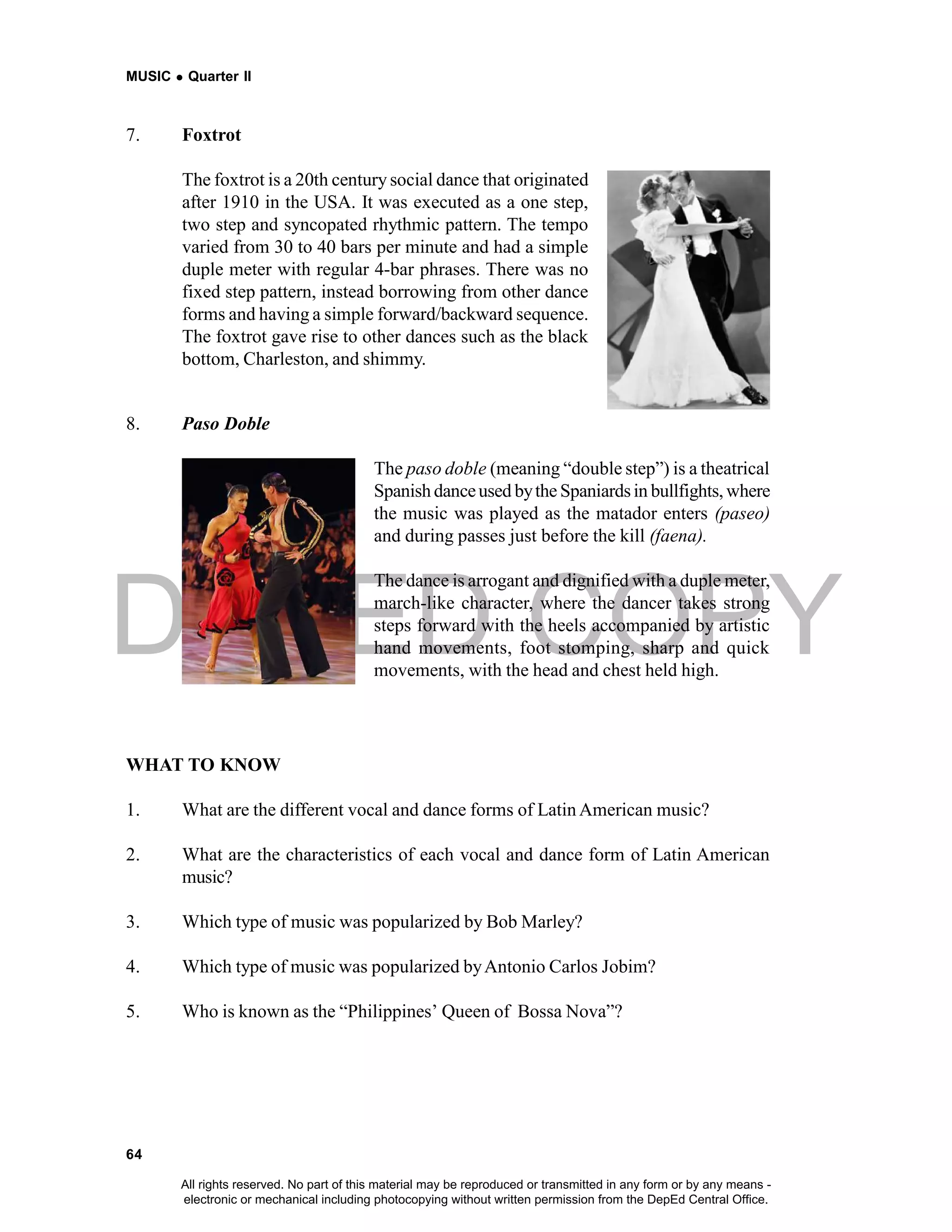 music grade 10 2nd quarter | PDF