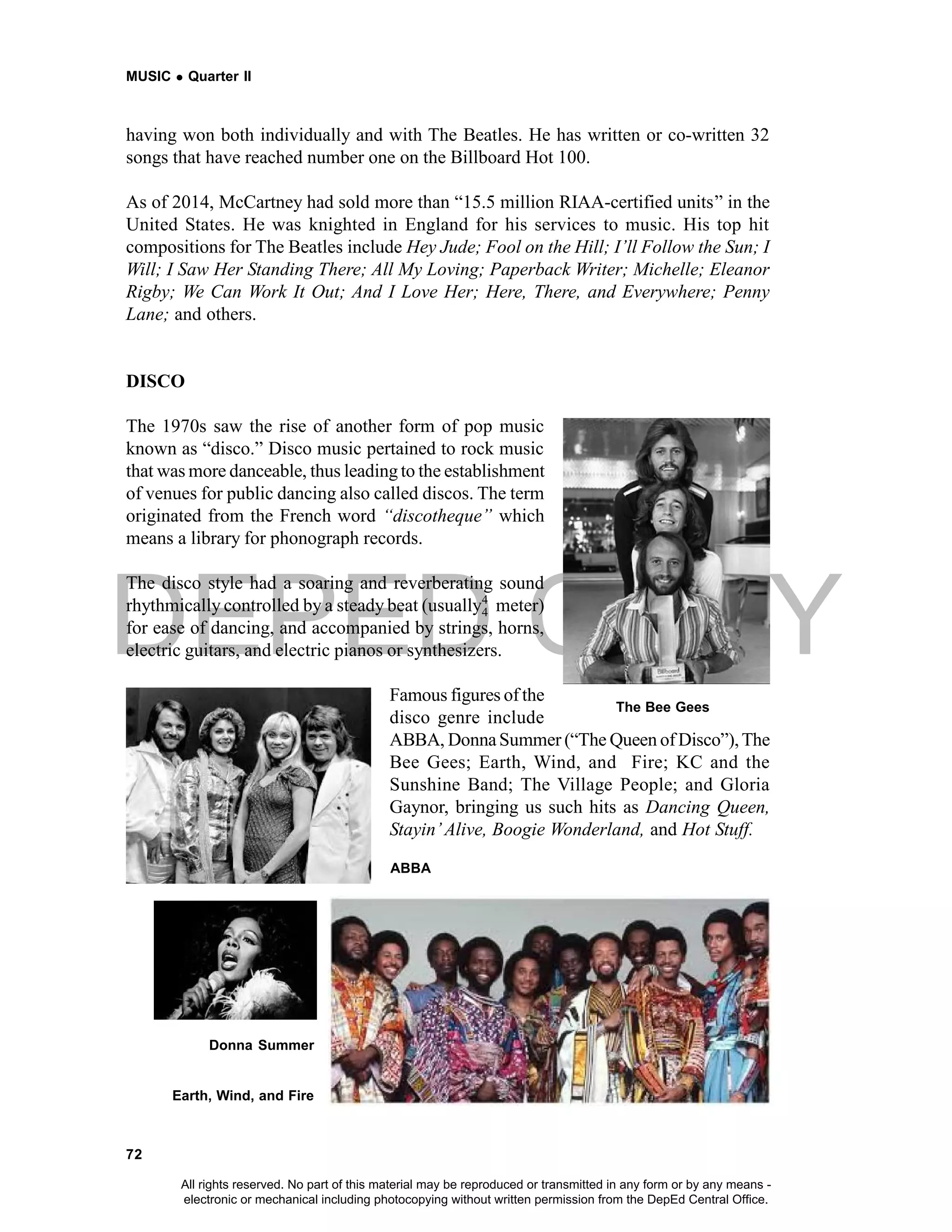 music grade 10 2nd quarter | PDF