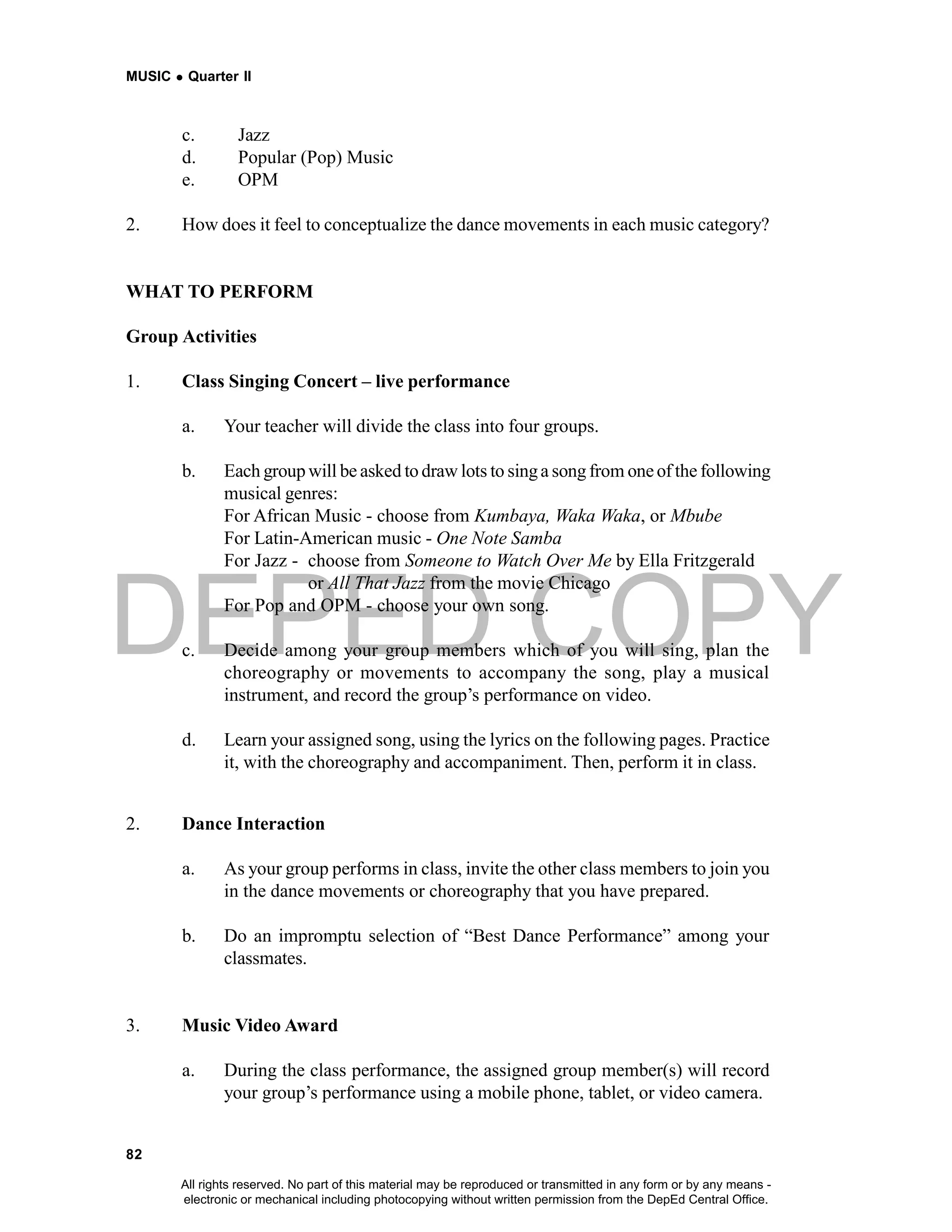 music grade 10 2nd quarter | PDF