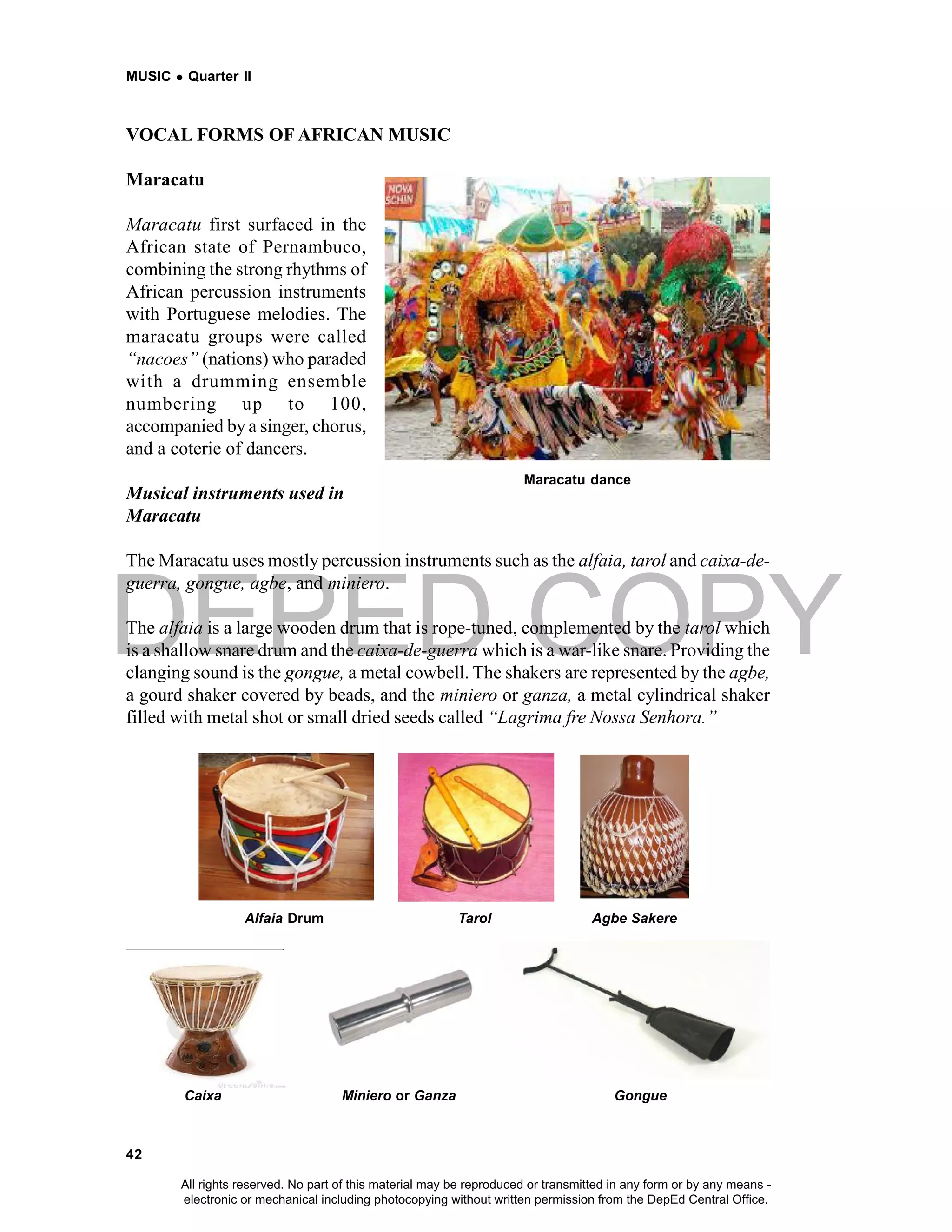 music grade 10 2nd quarter | PDF