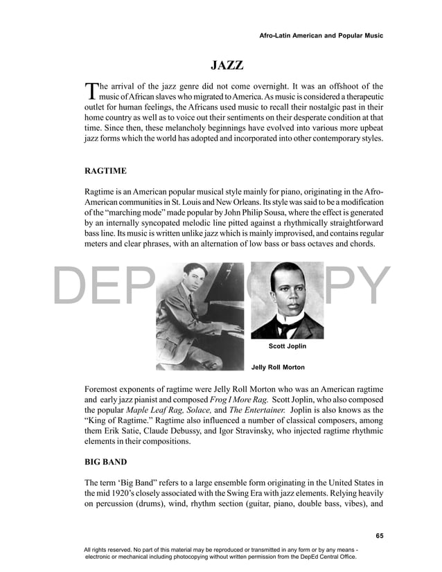 music grade 10 2nd quarter | PDF