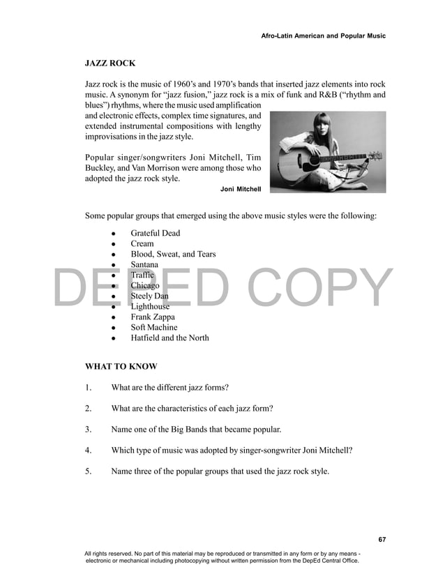 music grade 10 2nd quarter | PDF