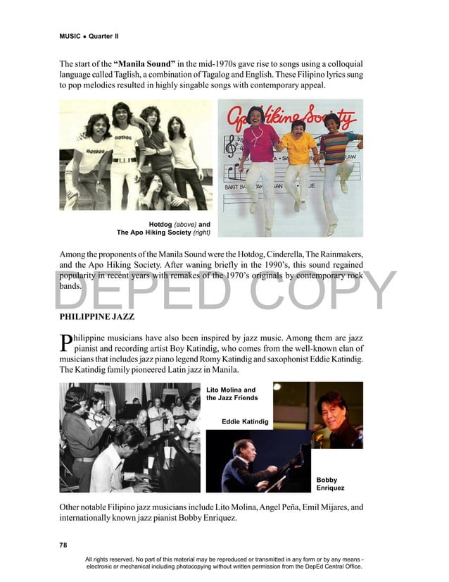 music grade 10 2nd quarter | PDF