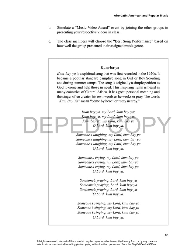 music grade 10 2nd quarter | PDF