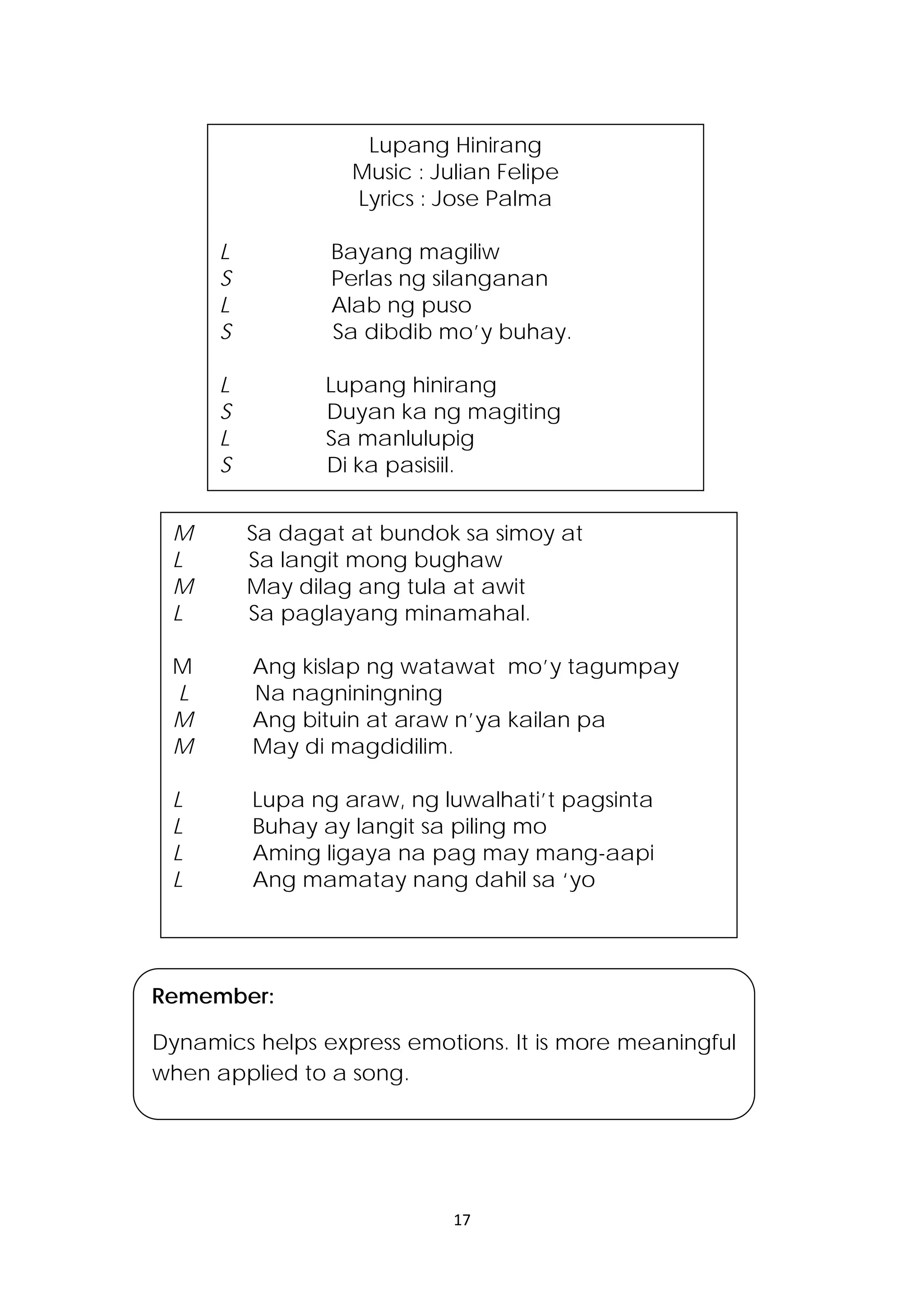 MAPEH 3 Music Learner's Manual 3rd quarter | PDF