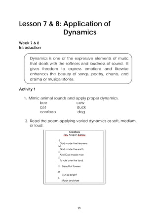 MAPEH 3 Music Learner's Manual 3rd quarter | PDF