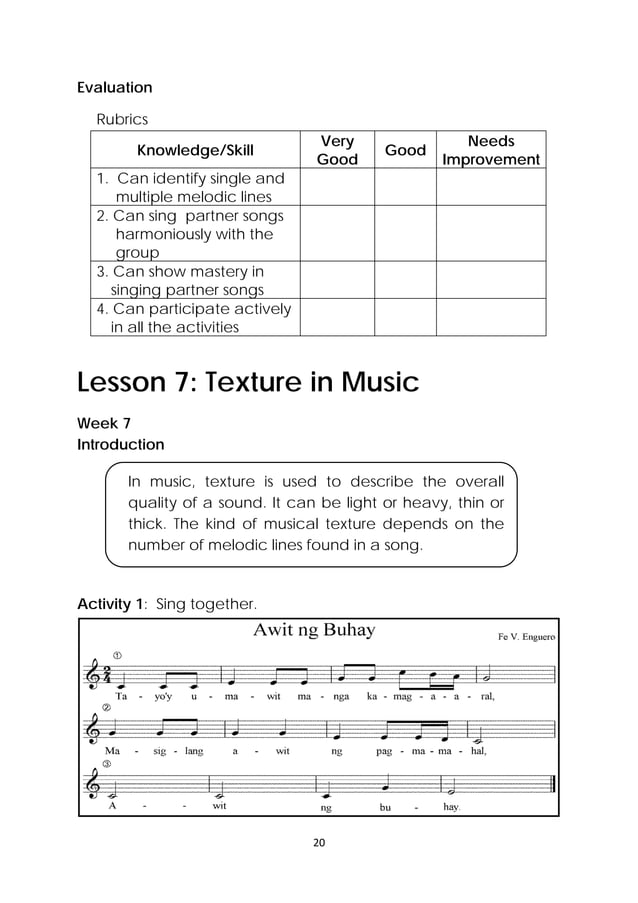 MAPEH 3 Music Learner's Manual 4th Quarter | PDF | Music | Entertainment