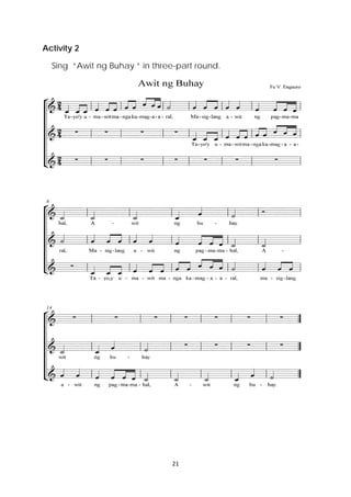 MAPEH 3 Music Learner's Manual 4th Quarter | PDF