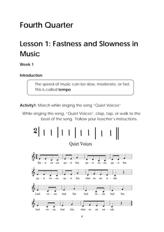 MAPEH 3 Music Learner's Manual 4th Quarter | PDF