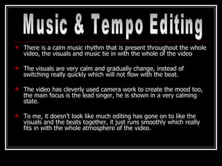 3 Music Video's Analysed Using Goodwin's | PPT