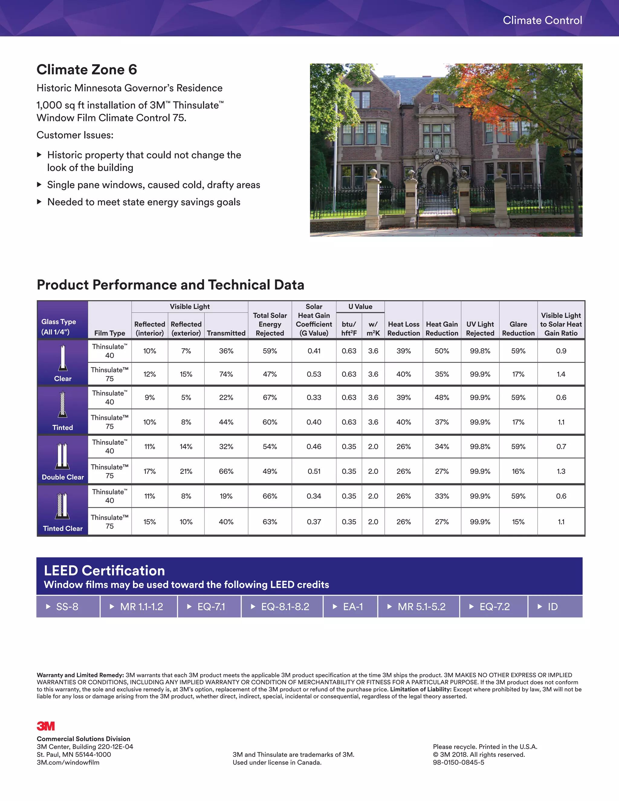 3M window film product info for campuses | PDF
