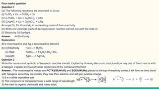Metals and non_metals_question_bank | PPTX
