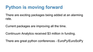 What is Python? An overview of Python for science. | PPTX