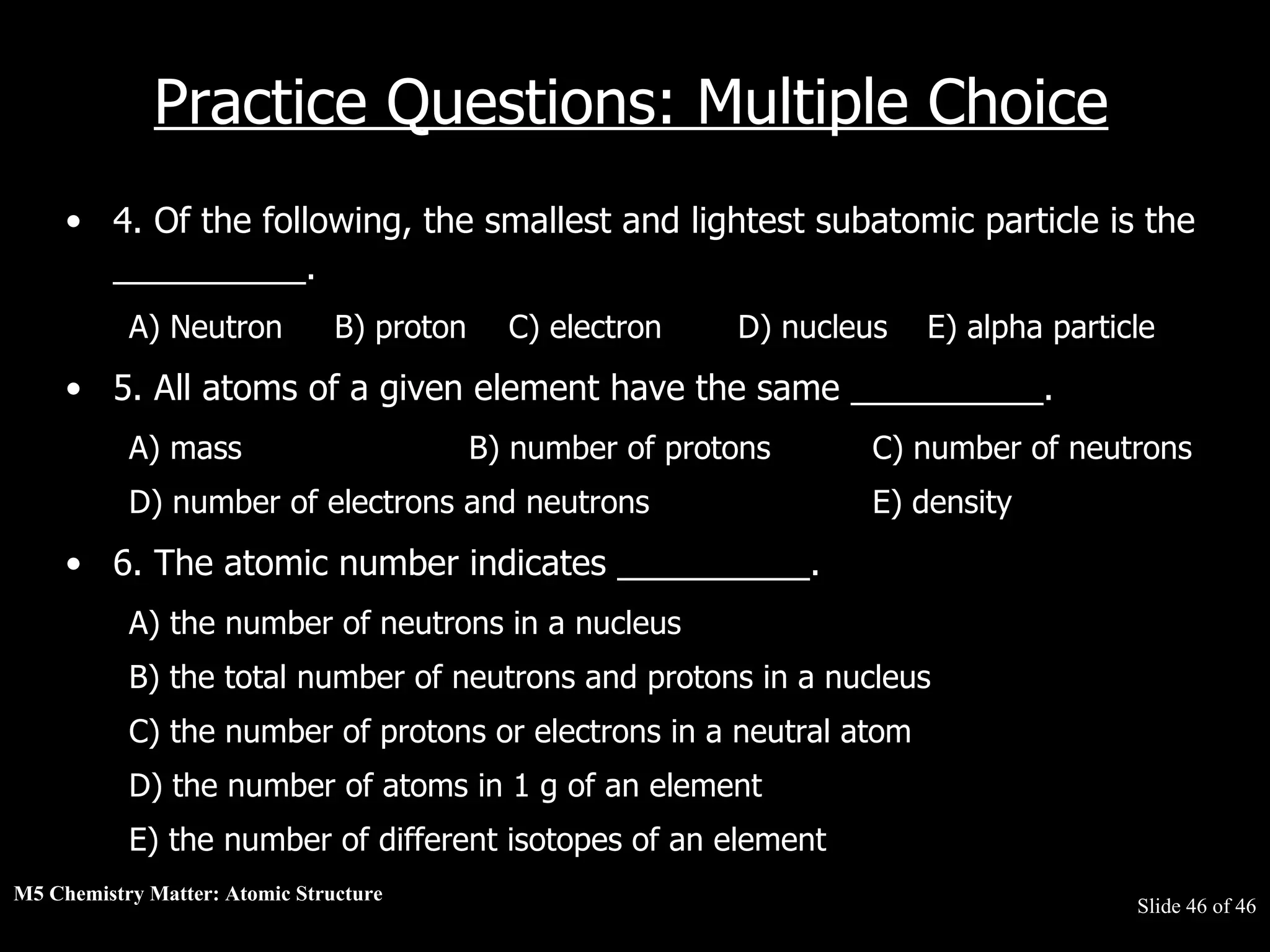 3 myp chemistry atomic structure | PPT