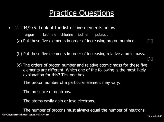 3 myp chemistry atomic structure | PPT