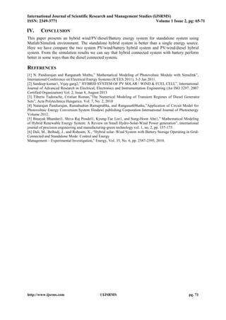 DESIGN AND MODELLING OF STANDALONE HYBRID POWER SYSTEM WITH MATLAB ...