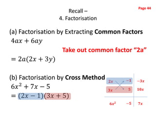 3 na 2.1 factorisation by grouping part 1 | PPTX