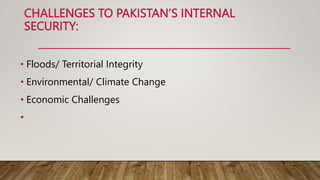 National Security of Pakistan in contemporary wolrd.pptx | Crime ...