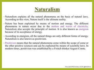 Naturalism In Education