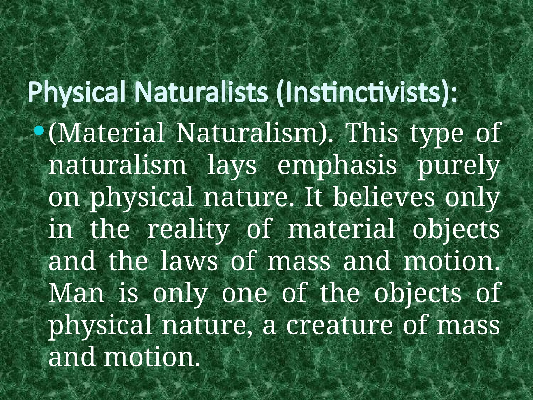 Presentation on Naturalistic Concept of Education | PPTX