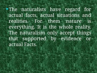 Presentation on Naturalistic Concept of Education | PPTX