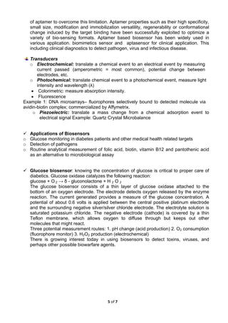 biosensor technology | PDF