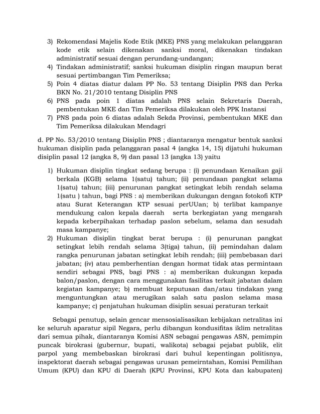 Netralitas ASN dalam Pilkada, Sebuah Keharusan! | PDF