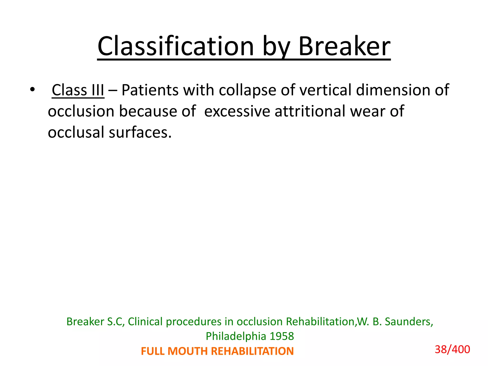Full Mouth Rehabilitation | PPTX