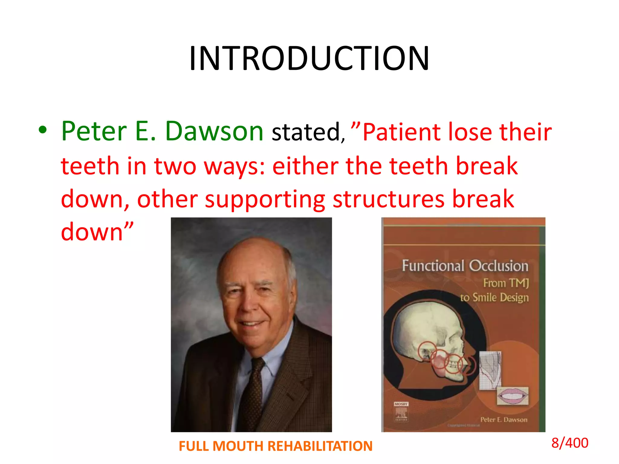 Full Mouth Rehabilitation | PPTX