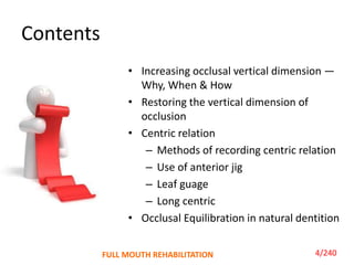 Full Mouth Rehabilitation | PPTX