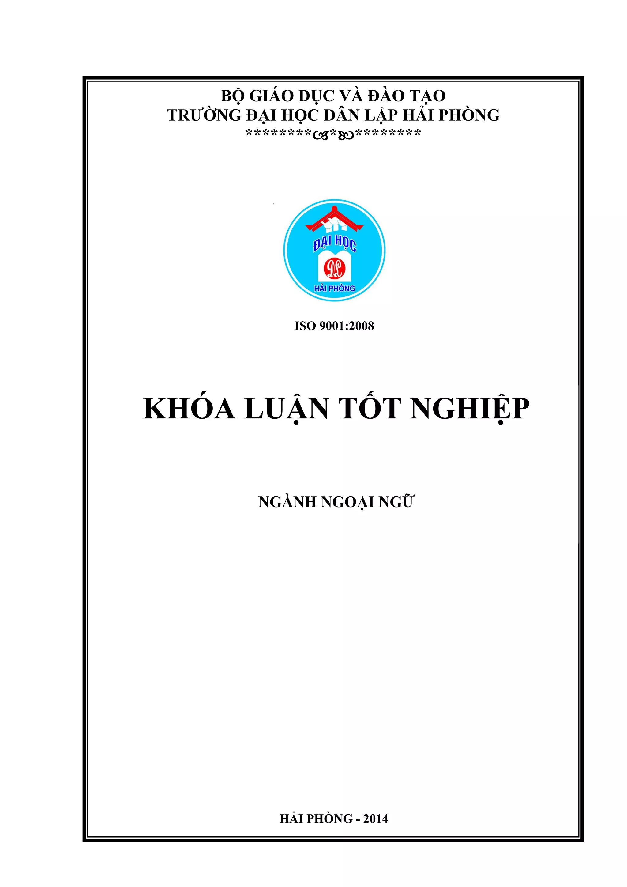 Đề tài: An English-Vietnamese cross-cultural communication study on | PDF