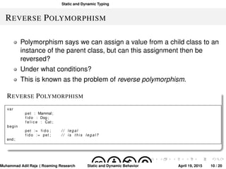 Static and Dynamic Behavior | PDF