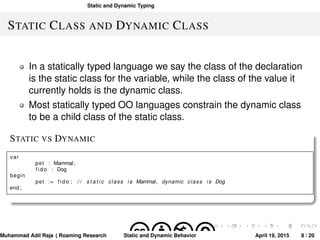 Static and Dynamic Behavior | PDF