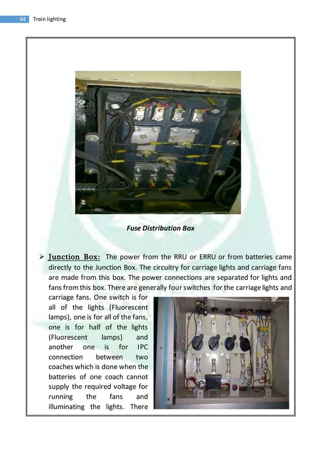 Vocational training Report (Train Lighting) | DOCX