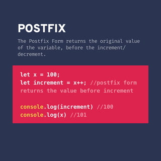 JavaScript - Prefix vs. Postfix | PDF | Programming Languages | Computing