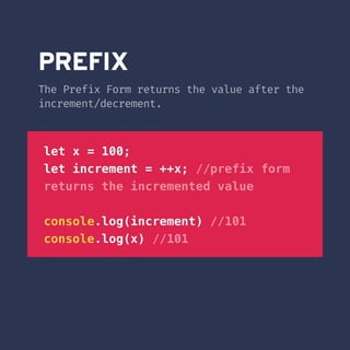 JavaScript - Prefix vs. Postfix | PDF