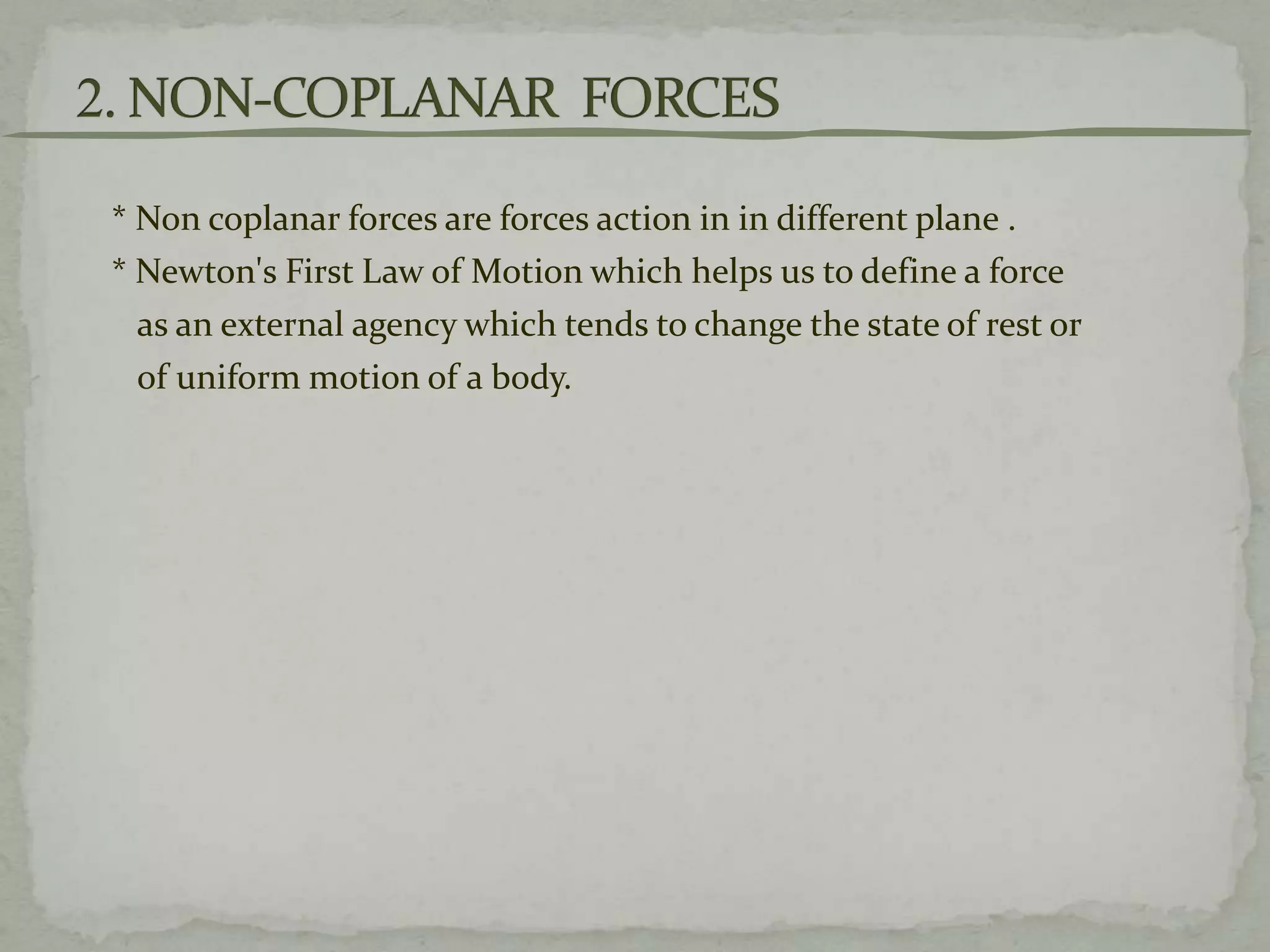 3 non coplanar | PPTX