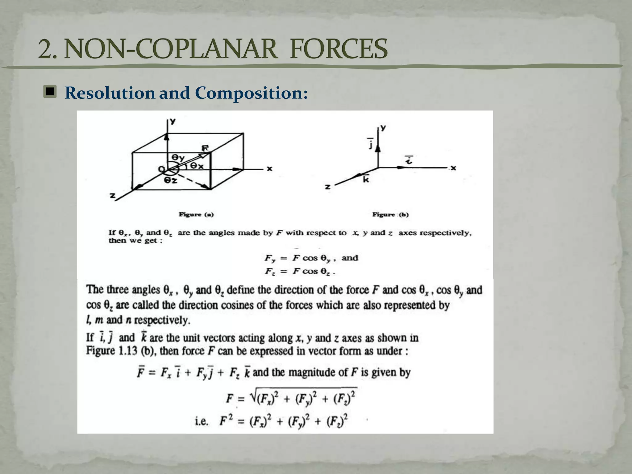 3 non coplanar | PPTX | Physics | Science